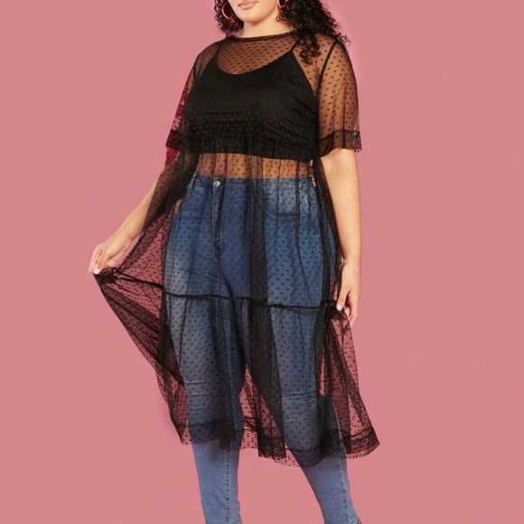 A+ Boutique | Tops | Plus Sheer Maxi | Poshmark